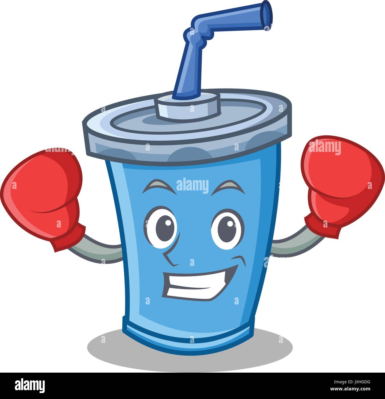 Boxing soda drink character cartoon Stock Vector Image & Art - Alamy