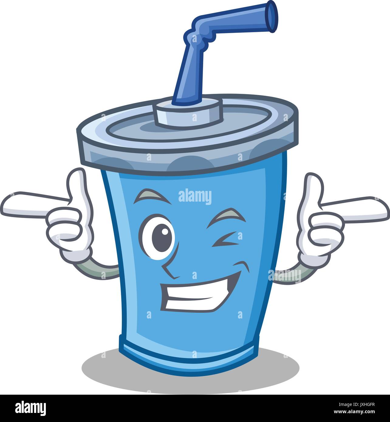 Wink soda drink character cartoon Stock Vector Image & Art - Alamy