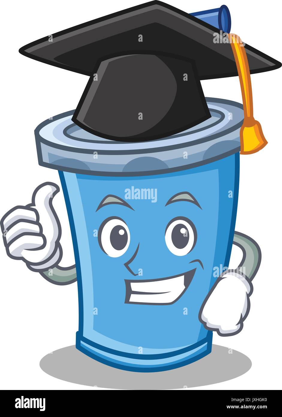 Graduation soda drink character cartoon Stock Vector Image & Art - Alamy