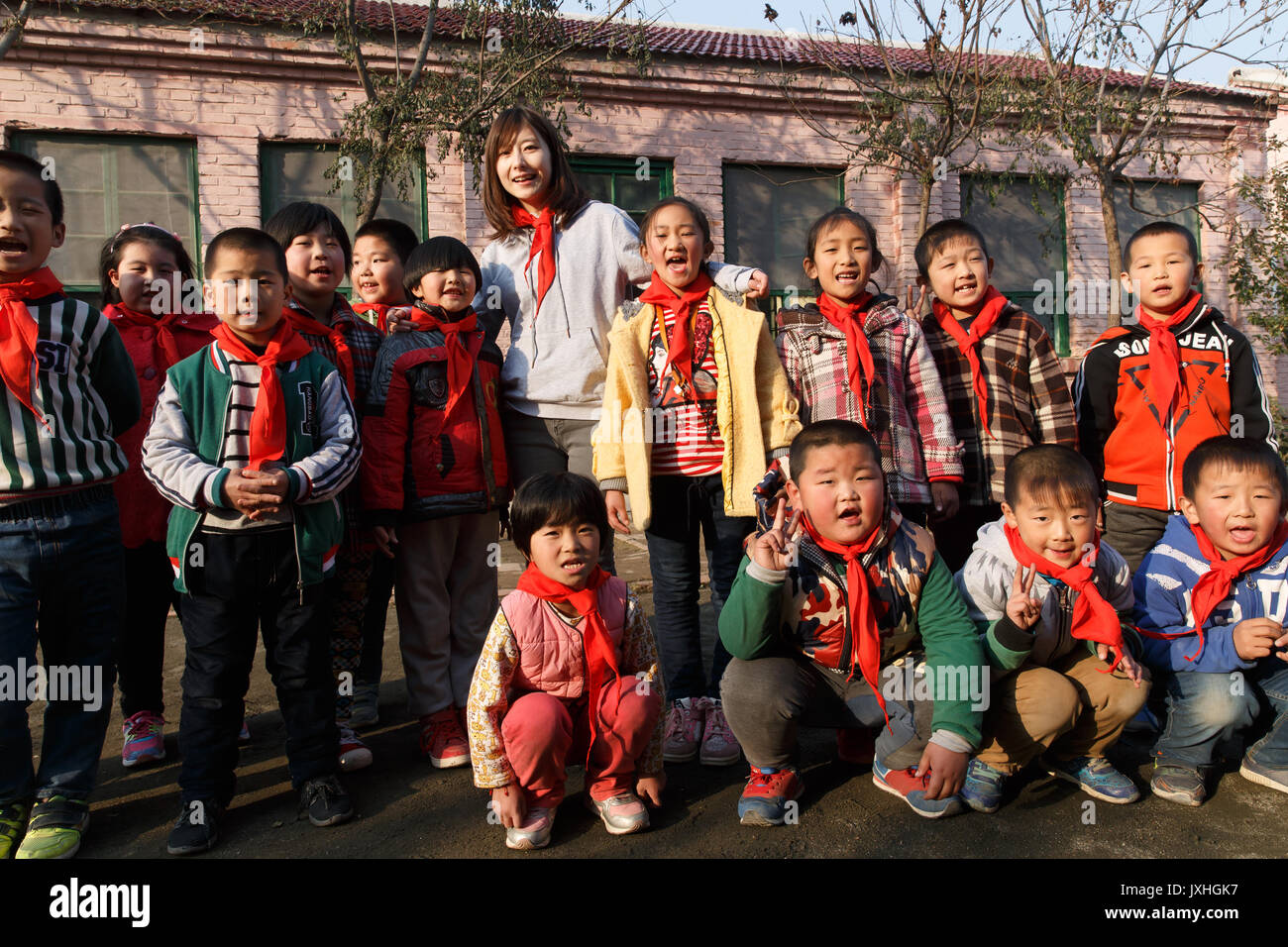 Rural teachers and pupils in school Stock Photo - Alamy