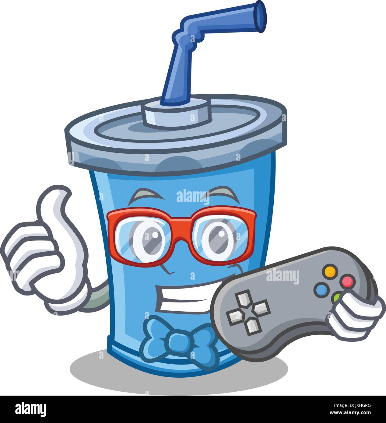 Gamer soda drink character cartoon Stock Vector Image & Art - Alamy