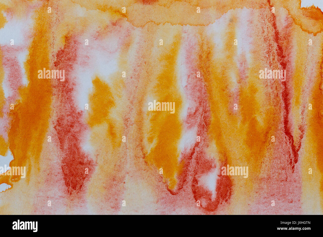 Red ocher yellow watercolor abstract background. Gradient watercolor ...