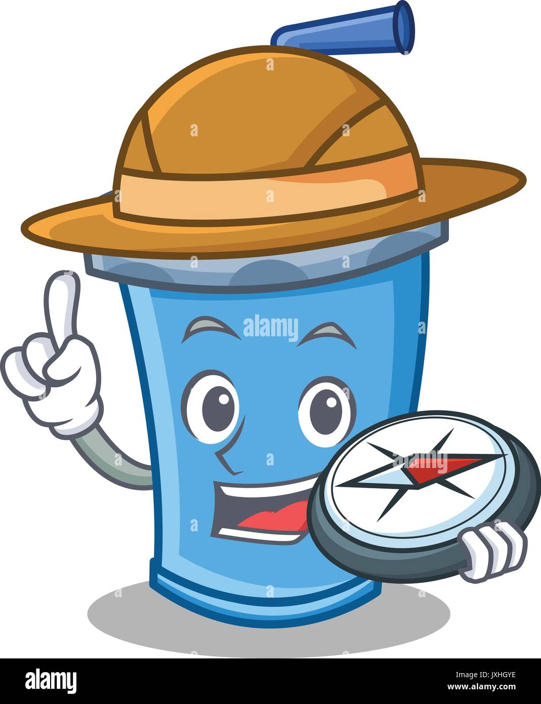 Explorer soda drink character cartoon Stock Vector Image & Art - Alamy