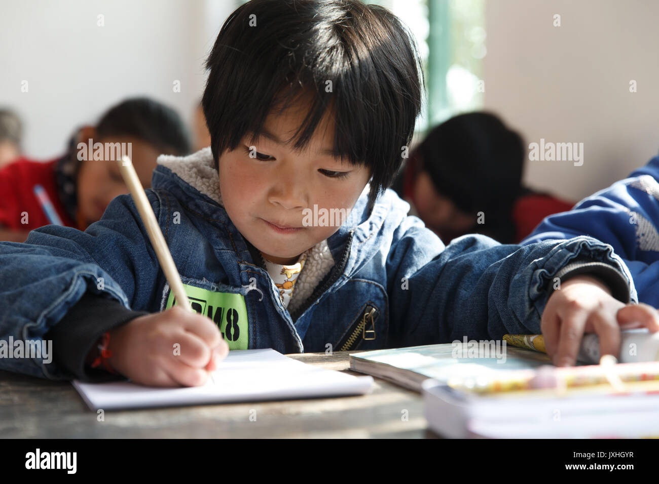 Primary school students in rural primary school Stock Photo - Alamy