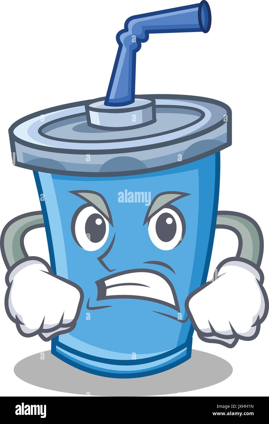 Angry soda drink character cartoon Stock Vector Image & Art - Alamy