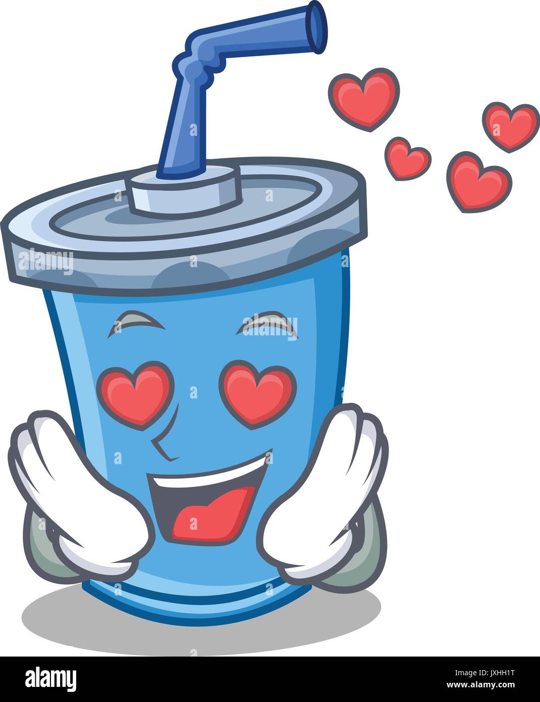 In love soda drink character cartoon Stock Vector Image & Art - Alamy