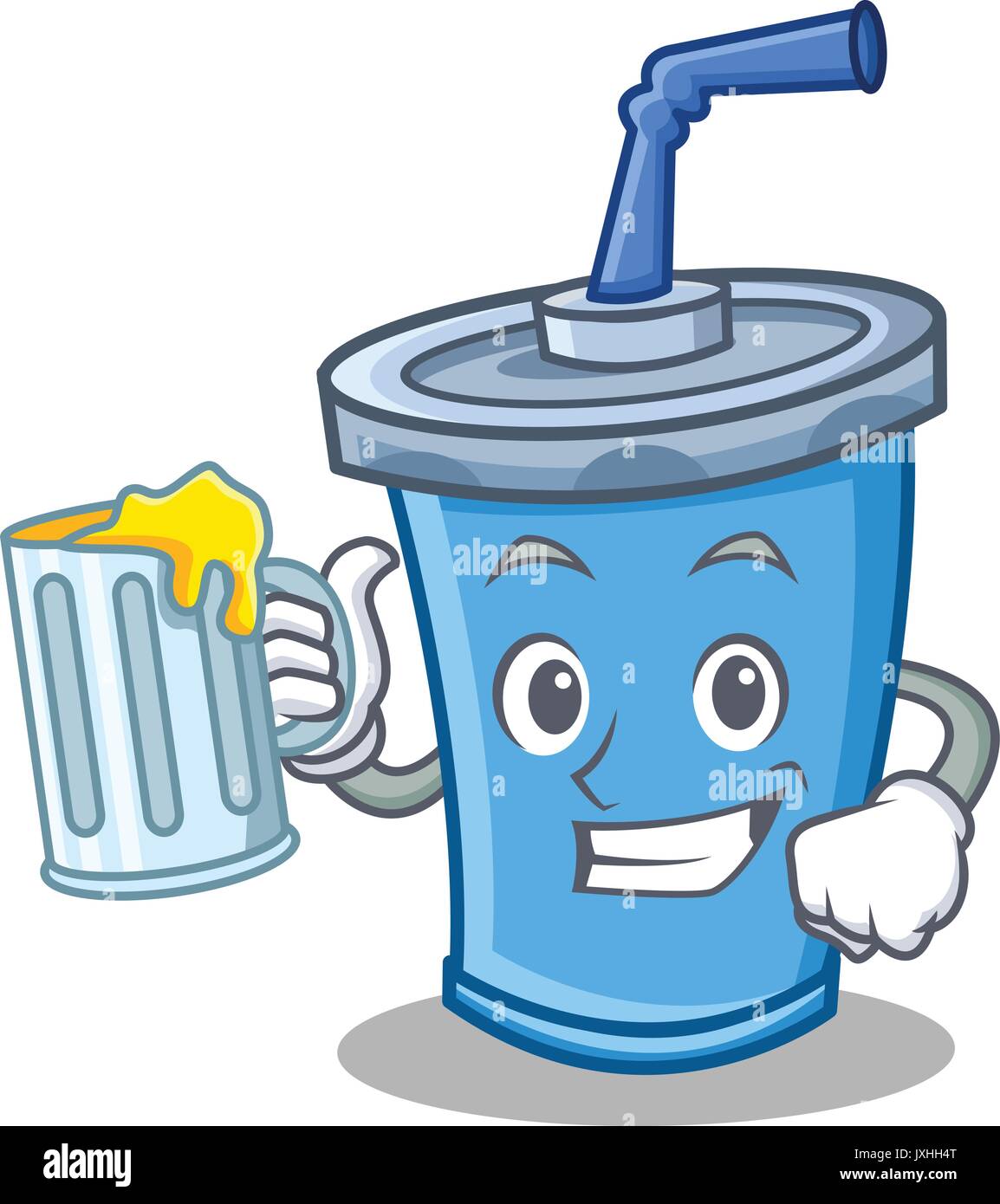 With juice soda drink character cartoon Stock Vector Image & Art - Alamy