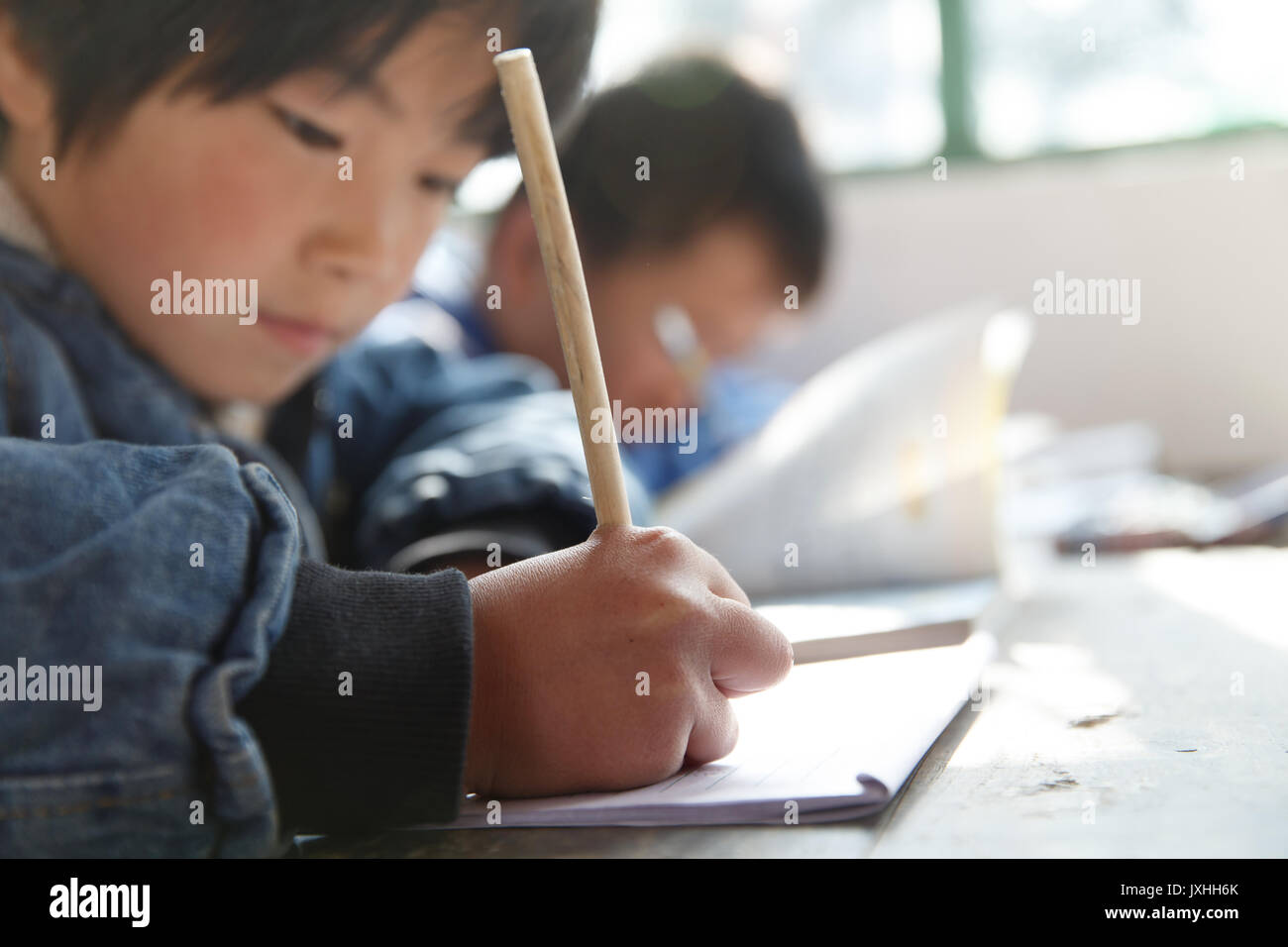 Primary school students in rural primary school Stock Photo - Alamy