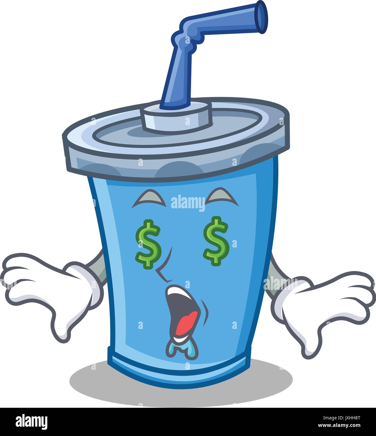 Money eye soda drink character cartoon Stock Vector Image & Art - Alamy