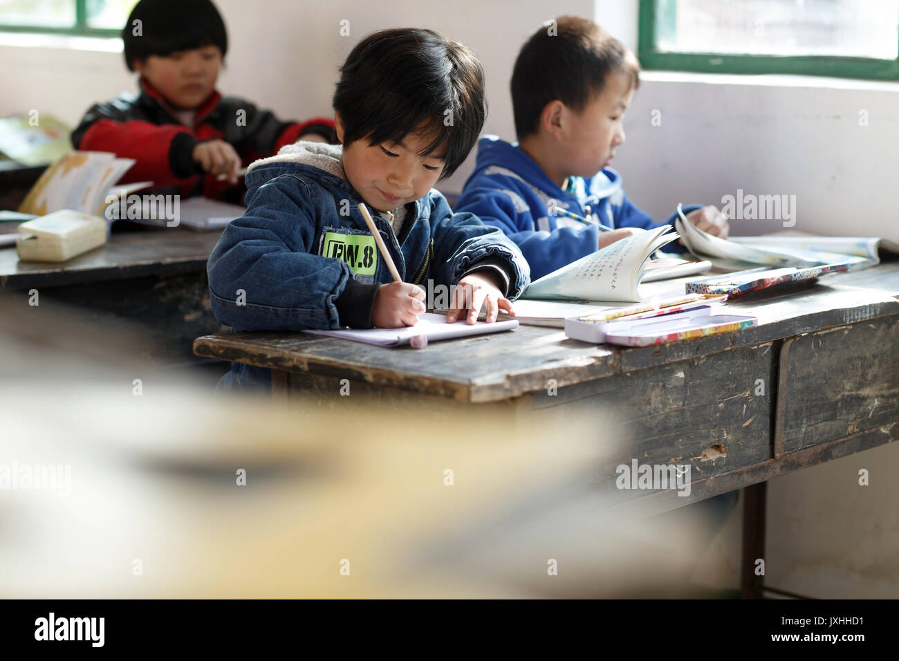 Primary school students in rural primary school Stock Photo - Alamy