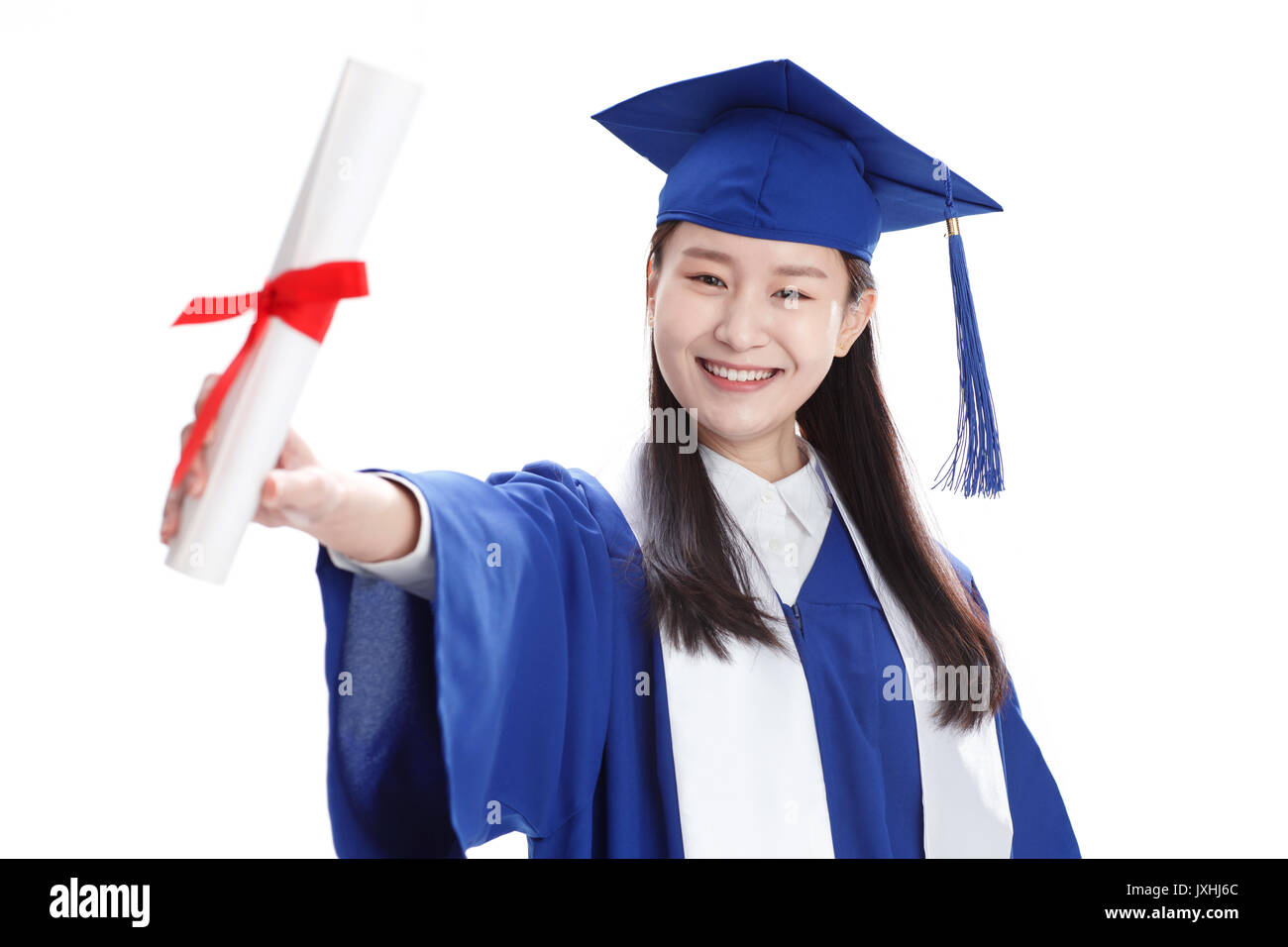 Students in bachelor's degree Stock Photo - Alamy