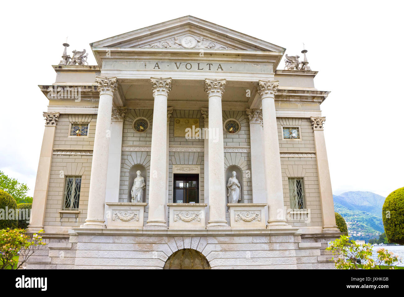 Como, Italy - May 03, 2017: The museum of Como called Volta Temple and ...