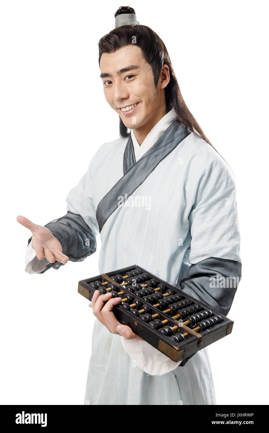 A scholar dressed in ancient costume Stock Photo - Alamy