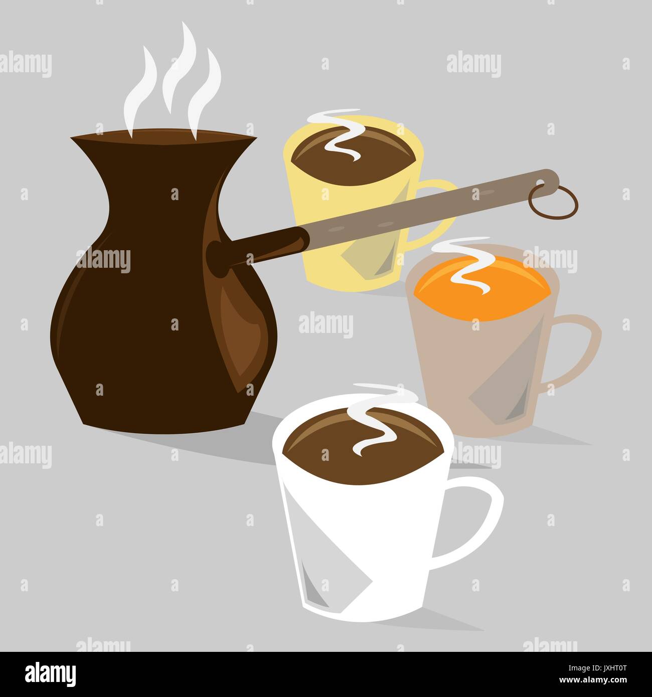 Three cups Stock Vector Images - Alamy