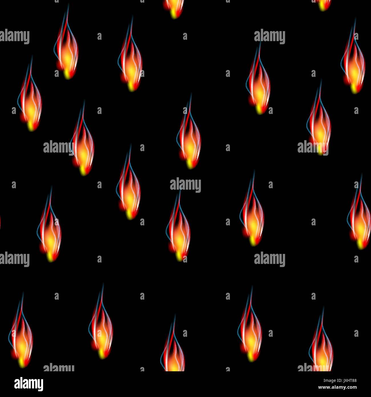 Fire flame seamless pattern Stock Vector Image & Art - Alamy