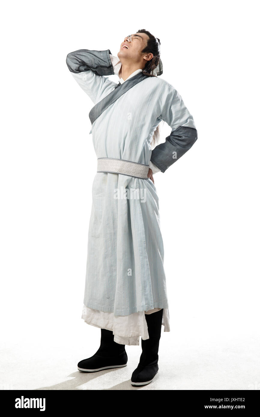 A scholar dressed in ancient costume Stock Photo - Alamy