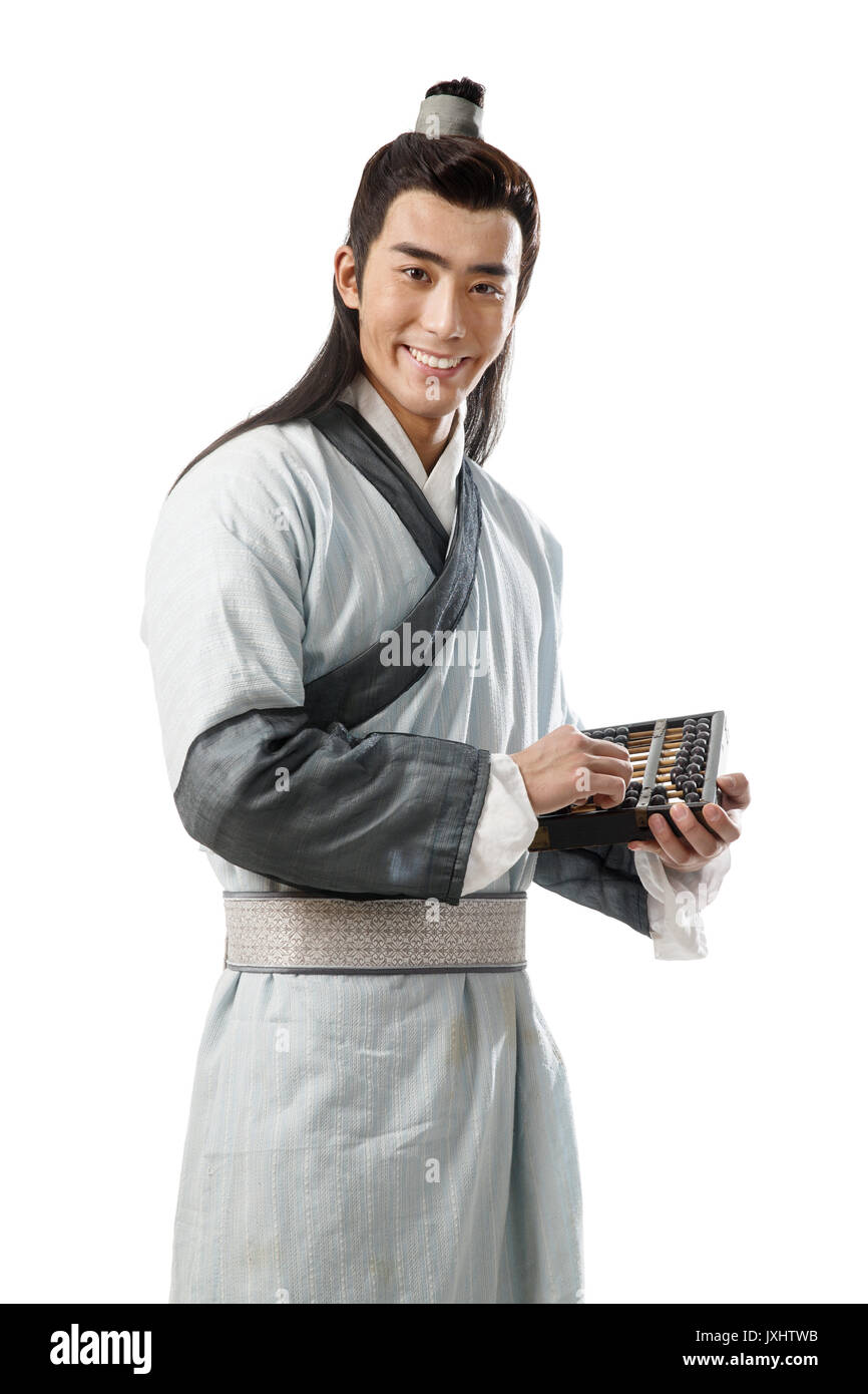 A scholar dressed in ancient costume Stock Photo - Alamy