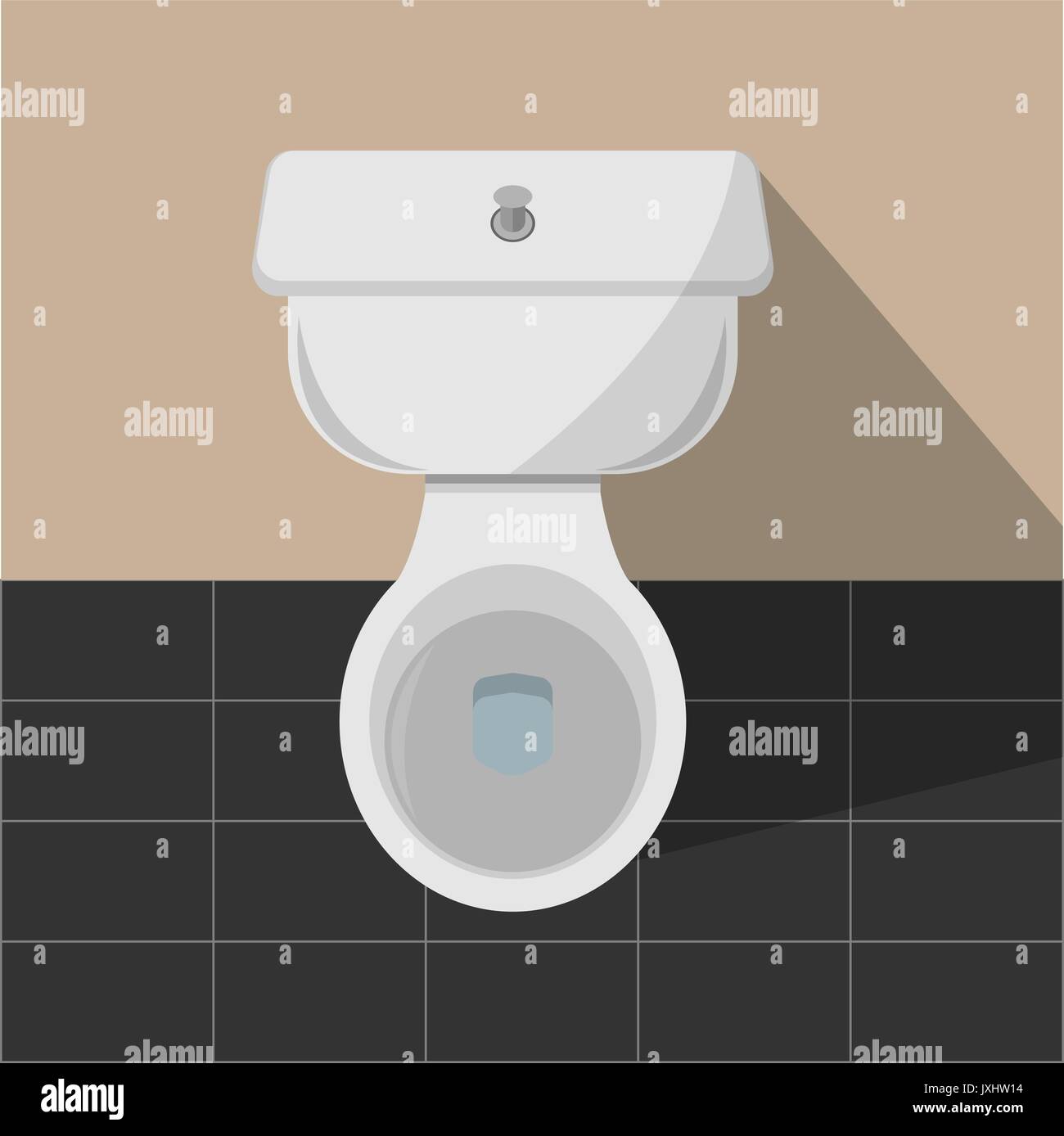 White toilet in room Stock Vector Images - Alamy
