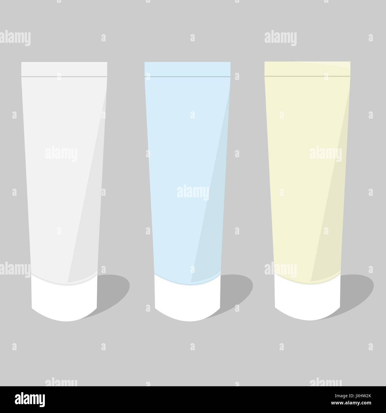White package creme container Stock Vector Images - Alamy