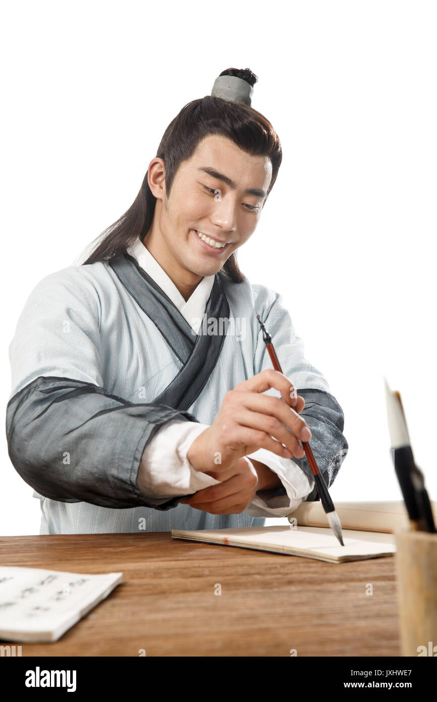 Chinese scholar writing hi-res stock photography and images - Alamy