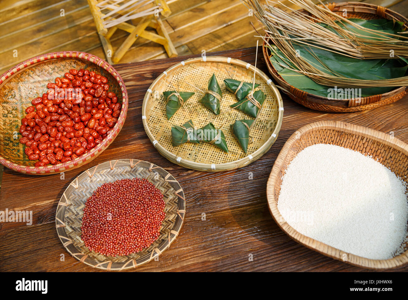 Traditional Chinese rice-pudding Stock Photo - Alamy