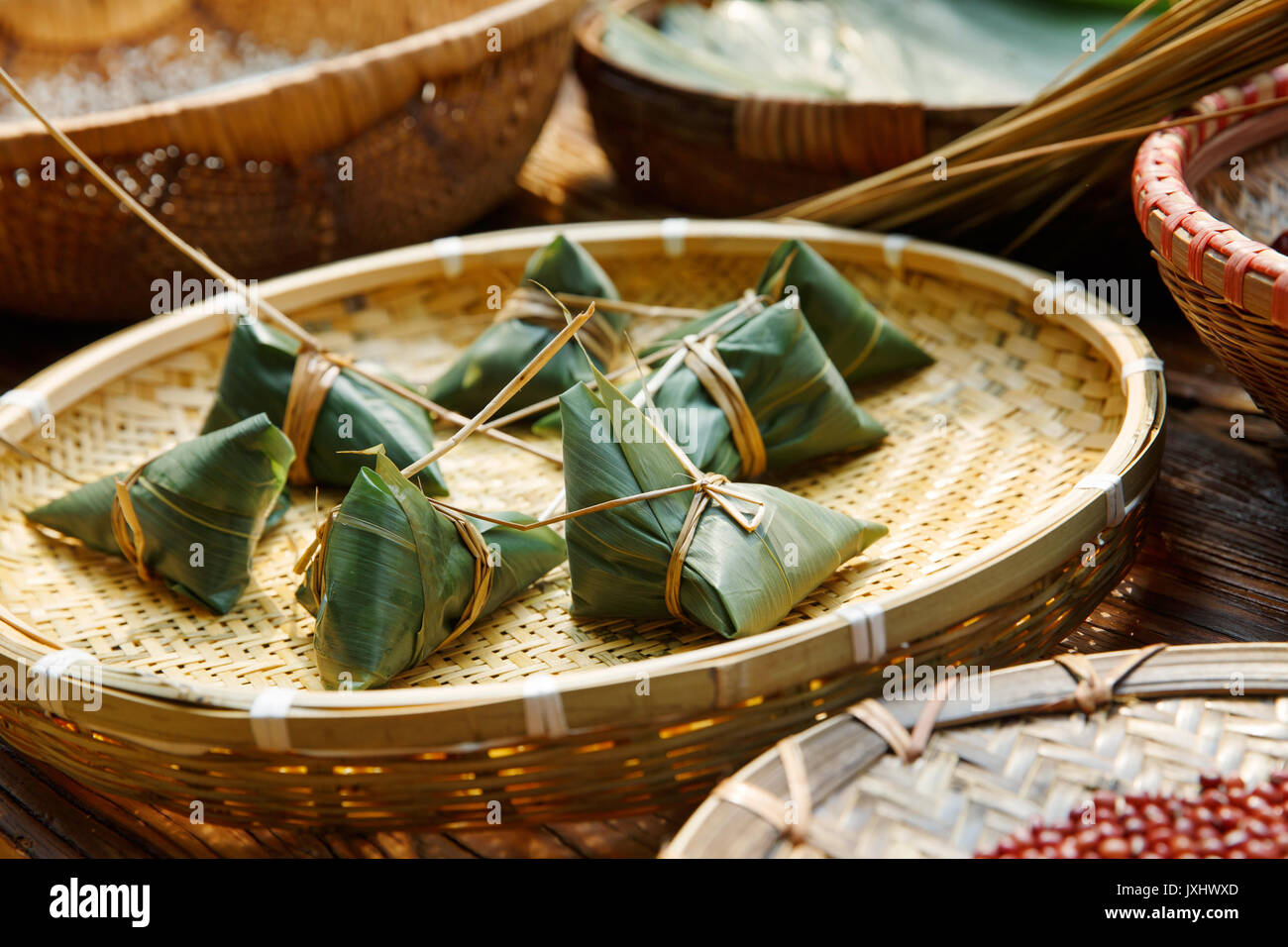 Traditional Chinese rice-pudding Stock Photo - Alamy