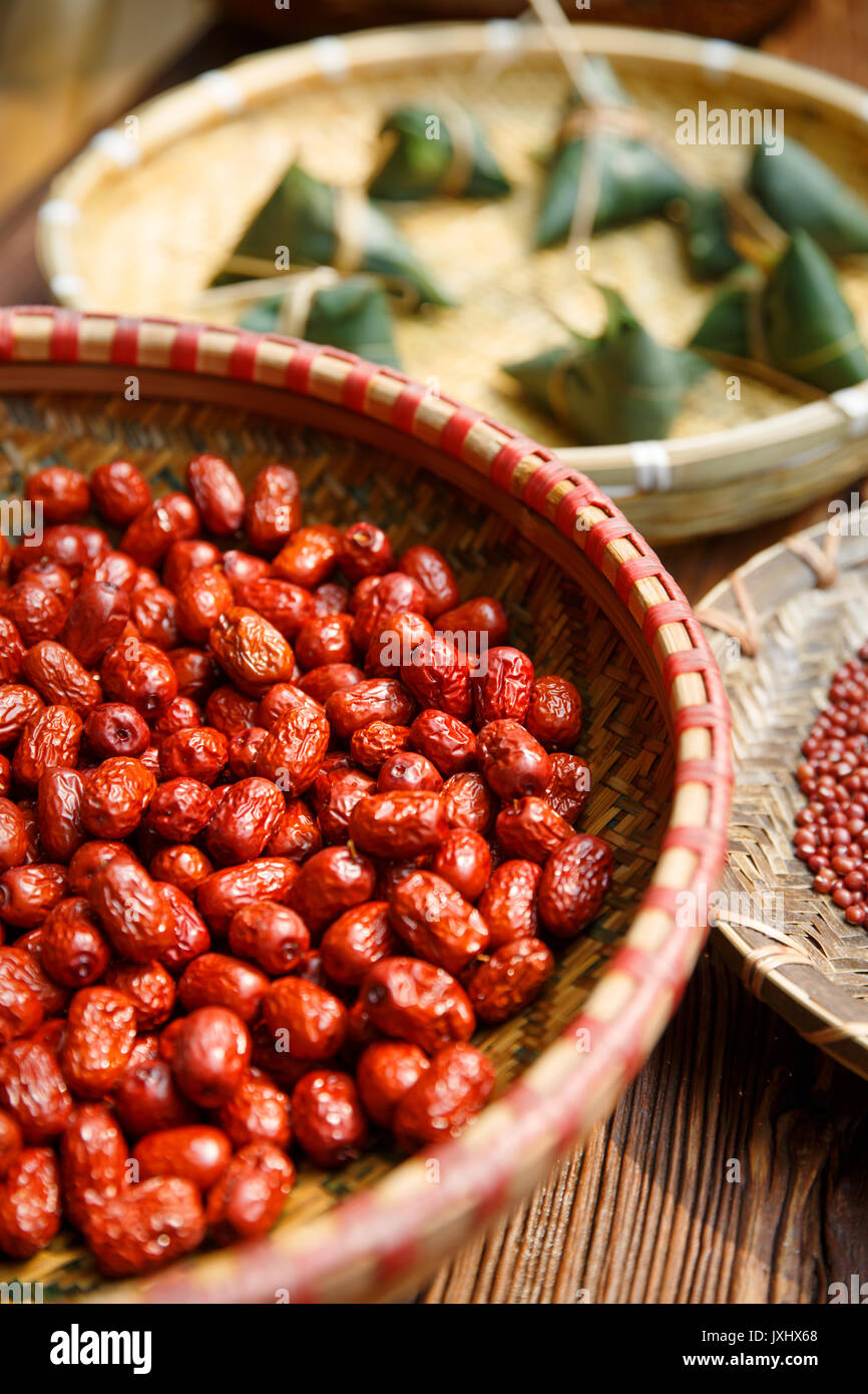 Traditional Chinese rice-pudding Stock Photo - Alamy