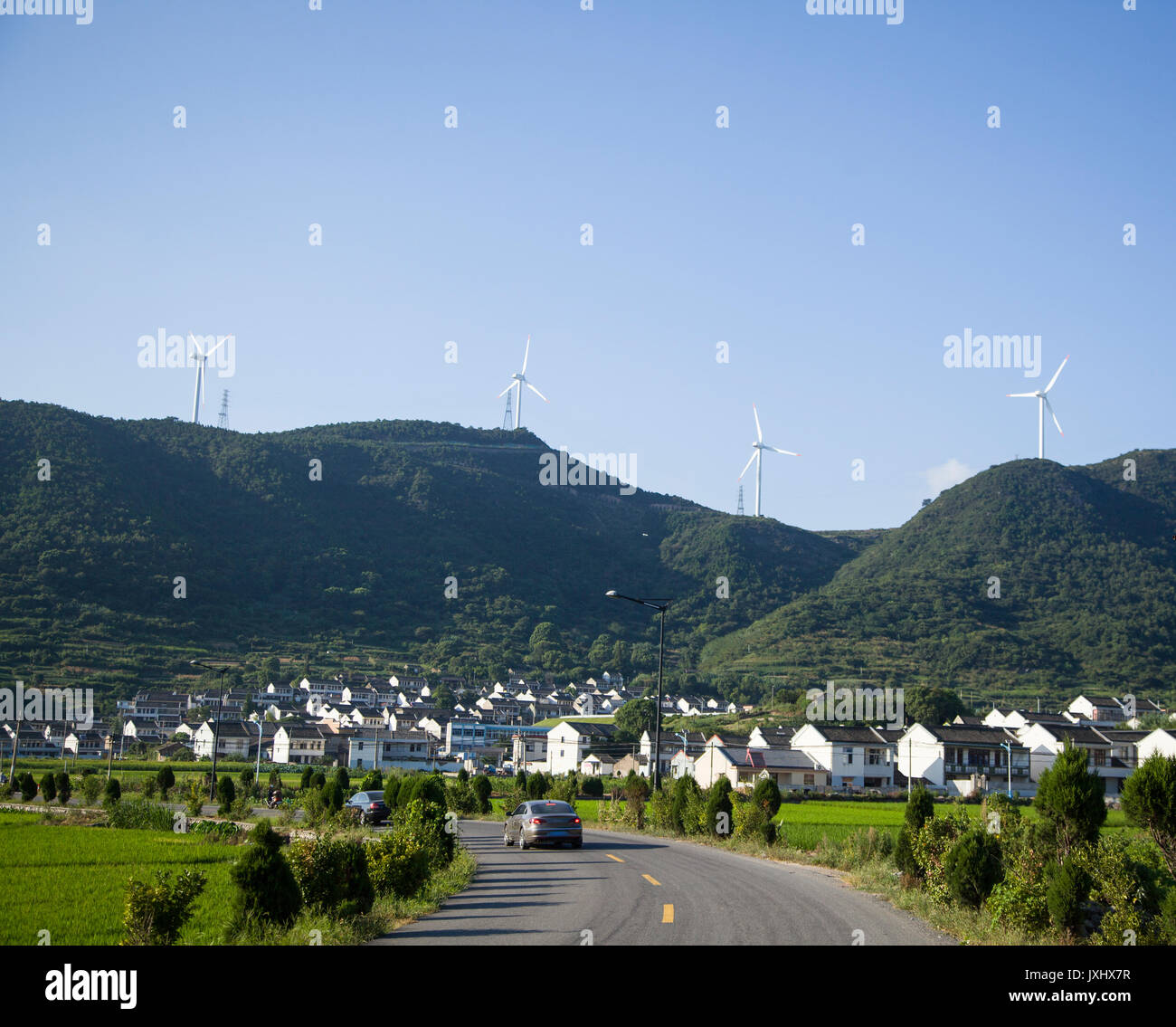 Wind power generation Stock Photo - Alamy