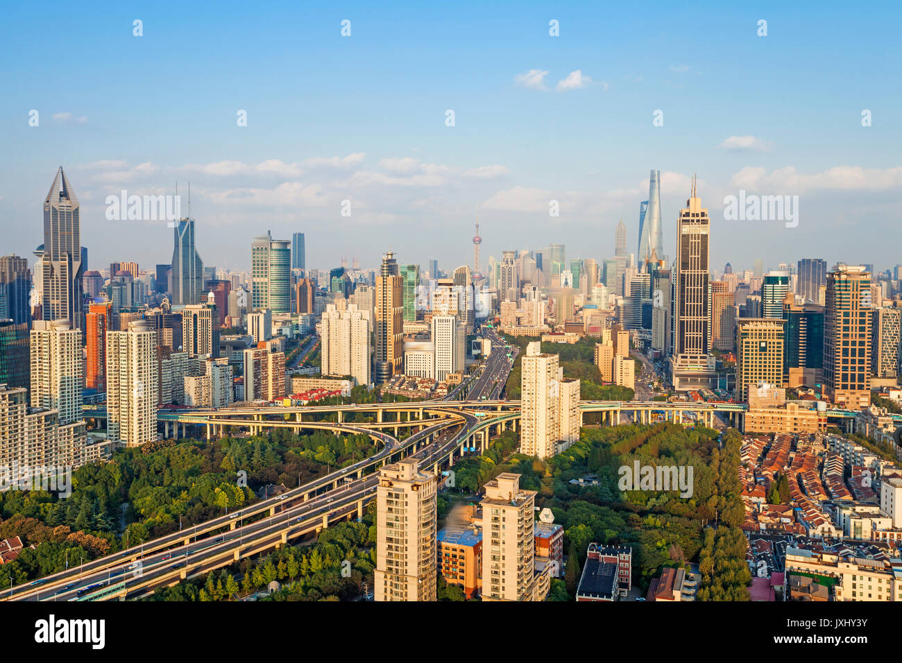 Shanghai urban landscape Stock Photo - Alamy