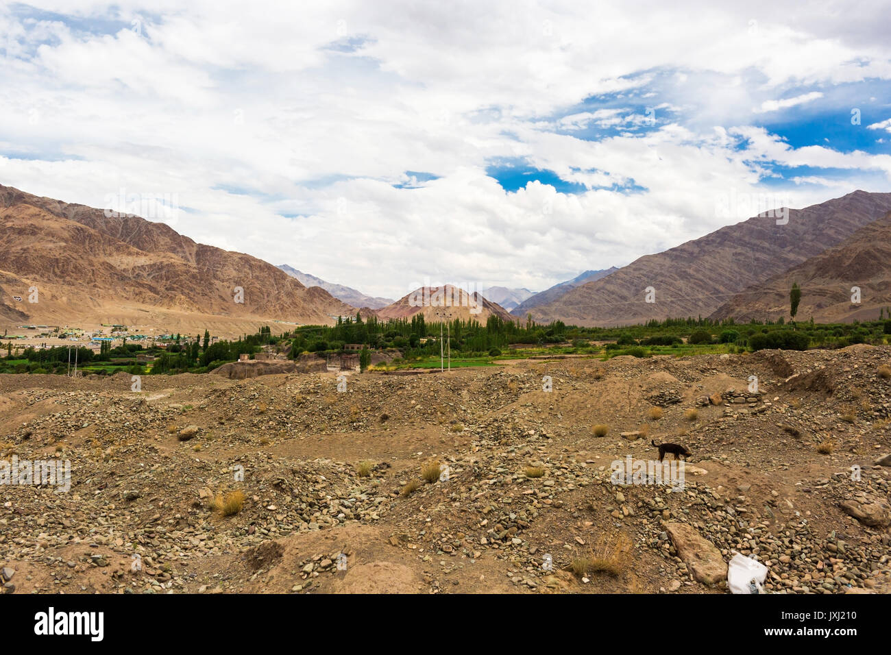 Natural landscape in Leh Ladakh, Jammu and Kashmir, India Stock Photo ...