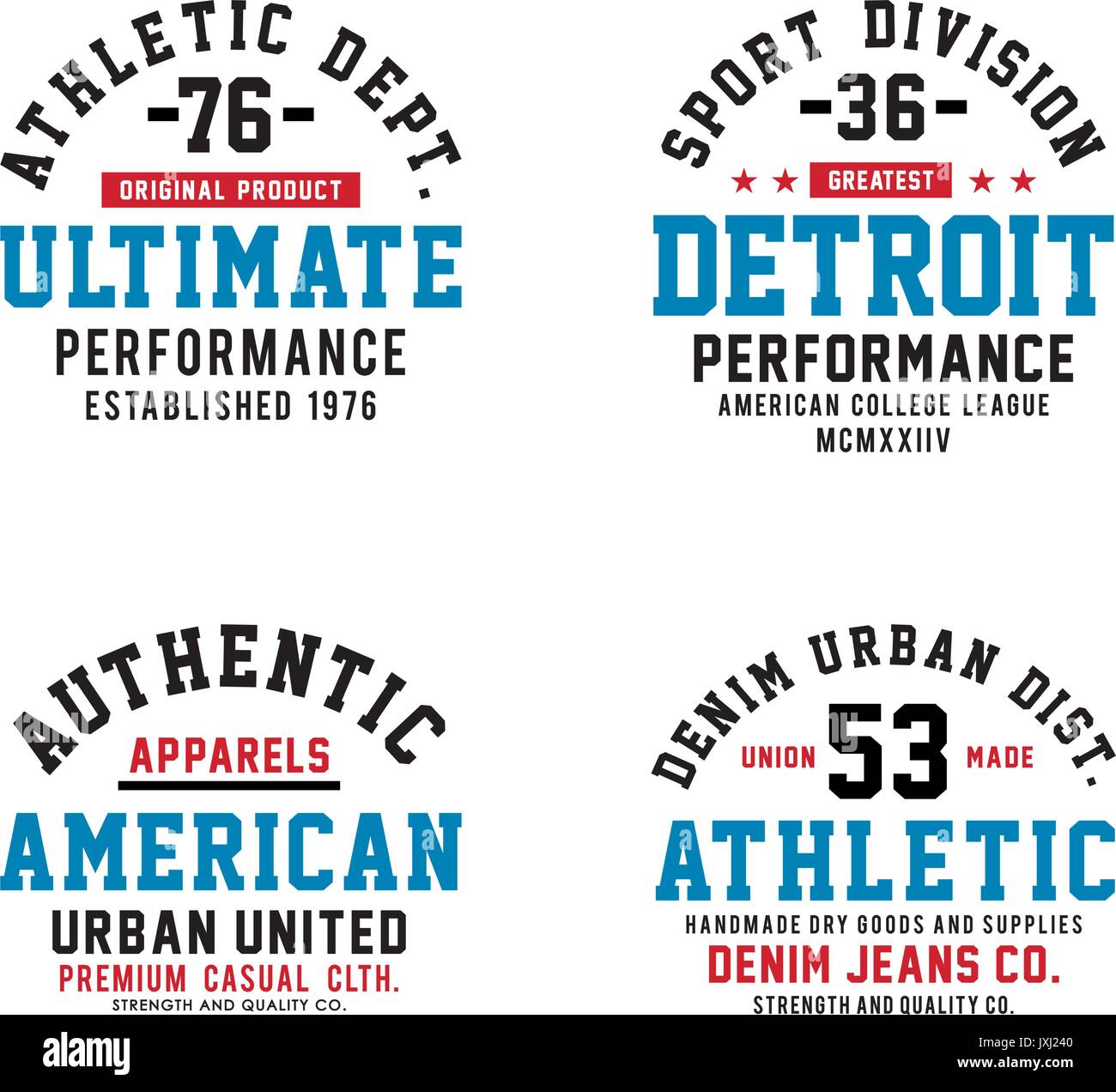 Varsity vector vectors hi-res stock photography and images - Alamy