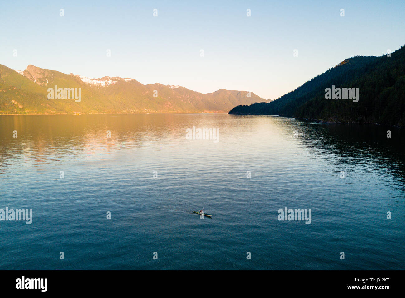 Colorful sunset in nature with reflection on water Stock Photo - Alamy