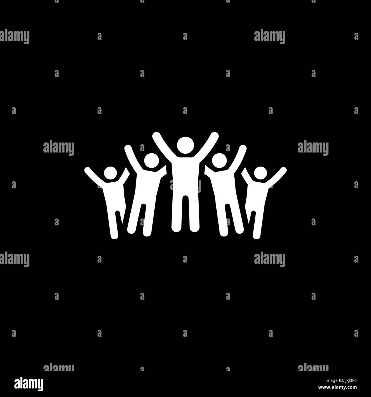 Logo team group design Black and White Stock Photos & Images - Alamy