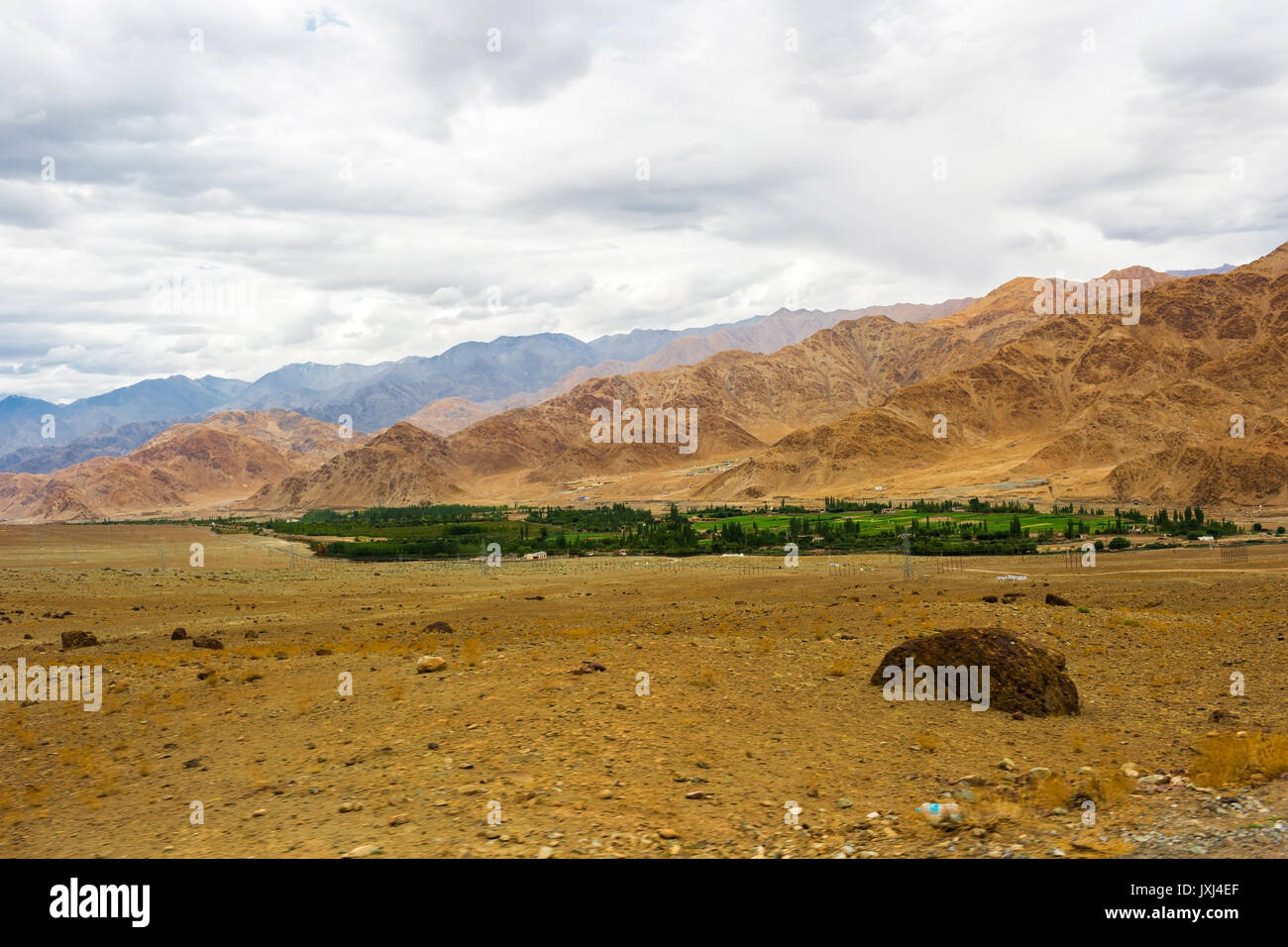 Natural landscape in Leh Ladakh, Jammu and Kashmir, India Stock Photo ...