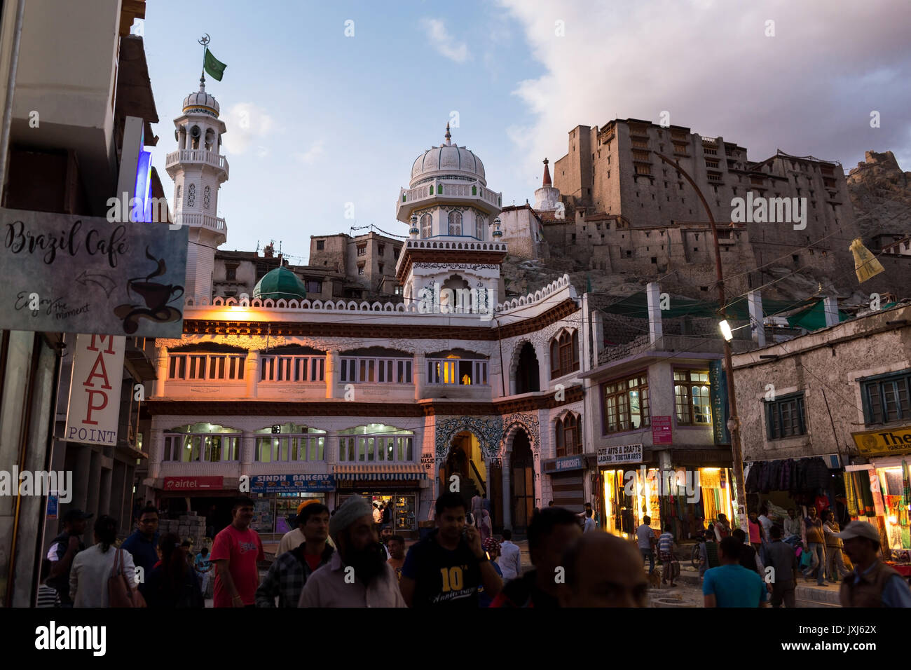 Street photography in Leh Ladakh, Jammu and Kashmir, India Stock Photo ...