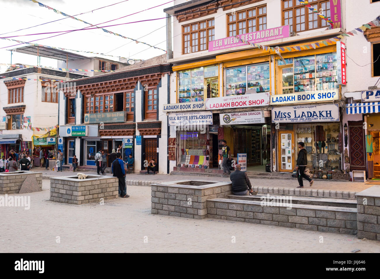 Street photography in Leh Ladakh, Jammu and Kashmir, India Stock Photo ...