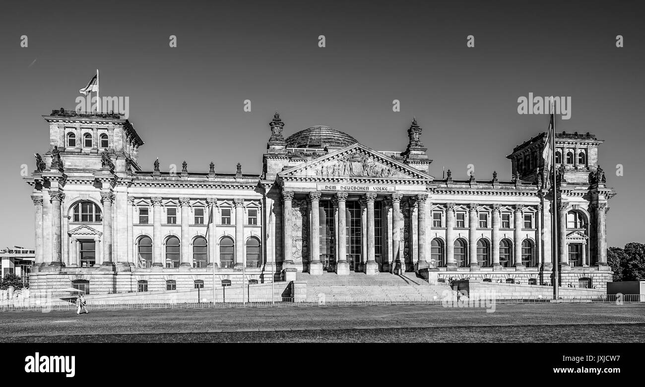 Front of Federal Government Office - Deutscher Bundestag in Berlin ...