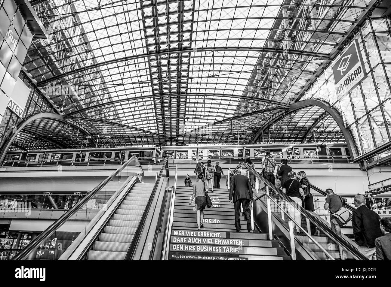 Amazing Berlin central station - ultra modern glass building - BERLIN ...