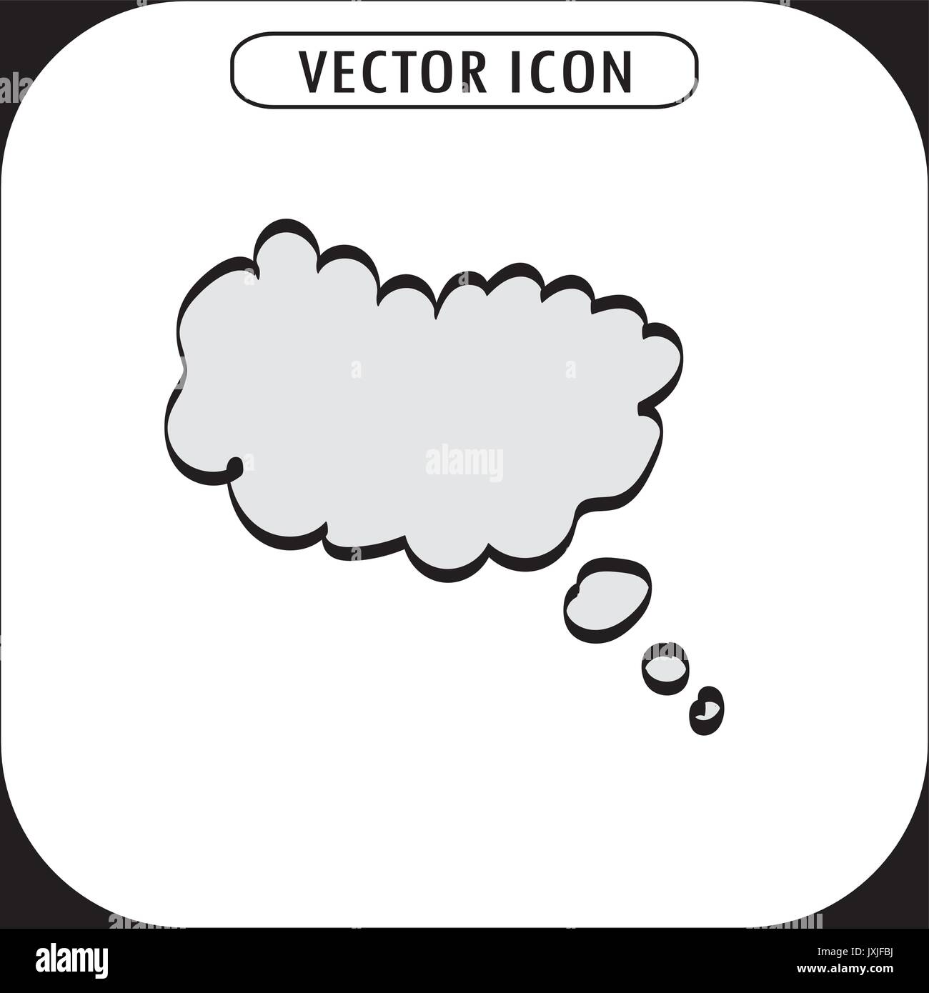think bubble icon, vector illustration Stock Vector Image & Art - Alamy