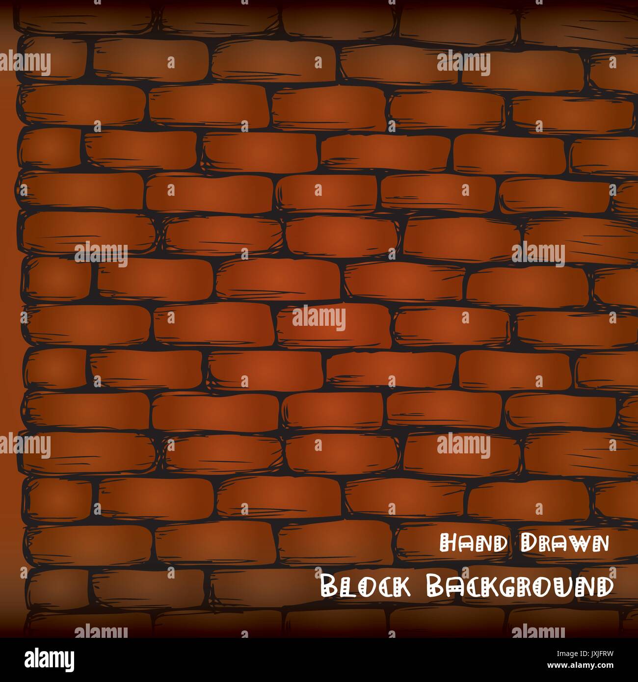 brick wall , hand drawing, vector Stock Vector Image & Art - Alamy