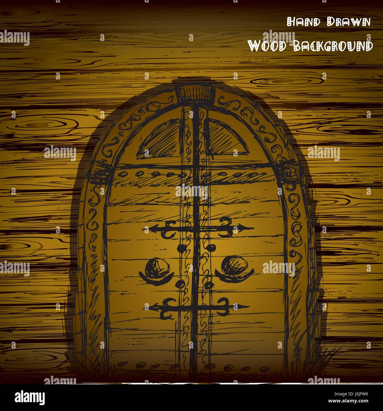 Pencil drawing doorway Stock Vector Images - Alamy