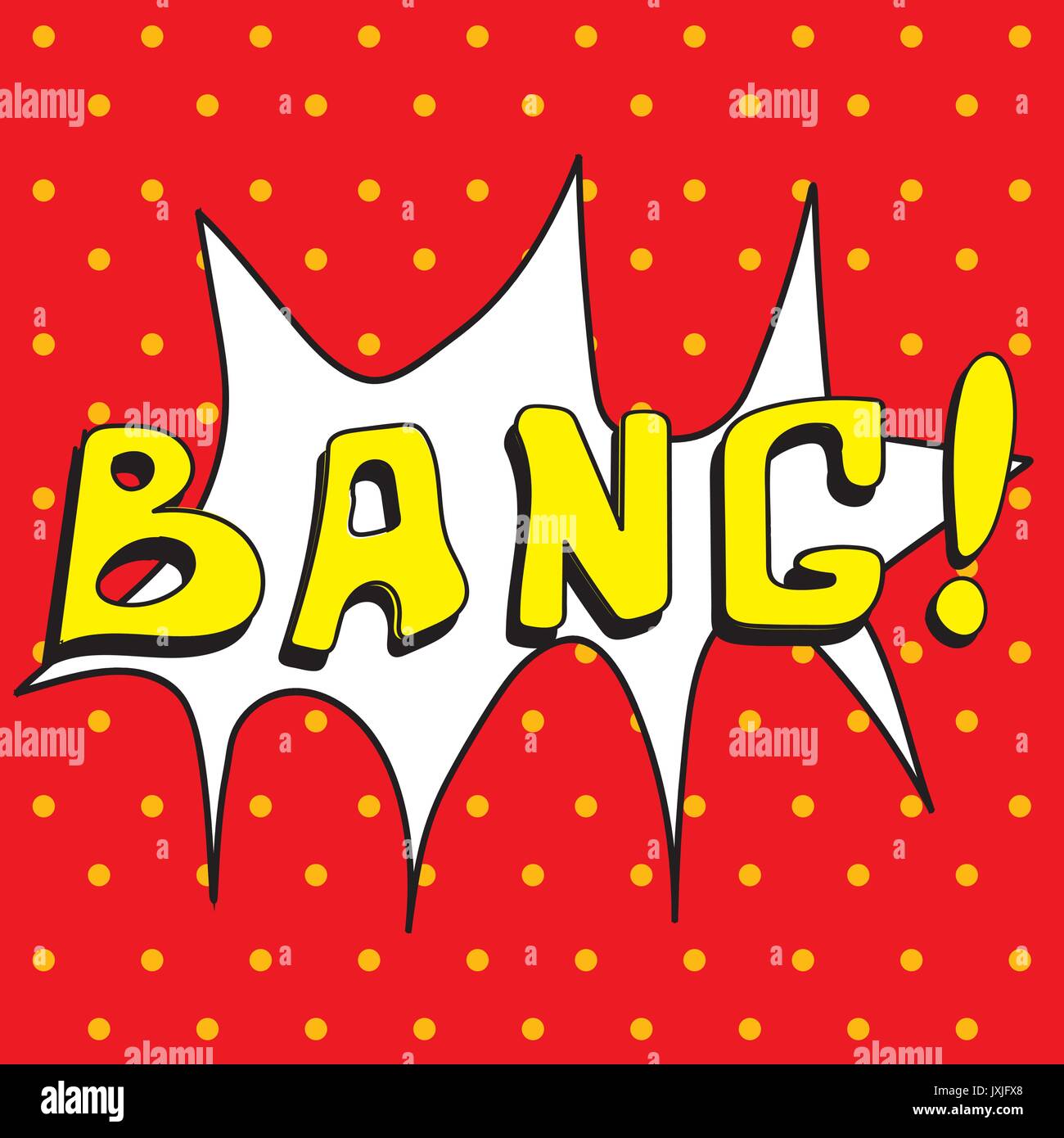 Bang ! Comic Speech Buble, Cartoon, vector illustration Stock Vector ...