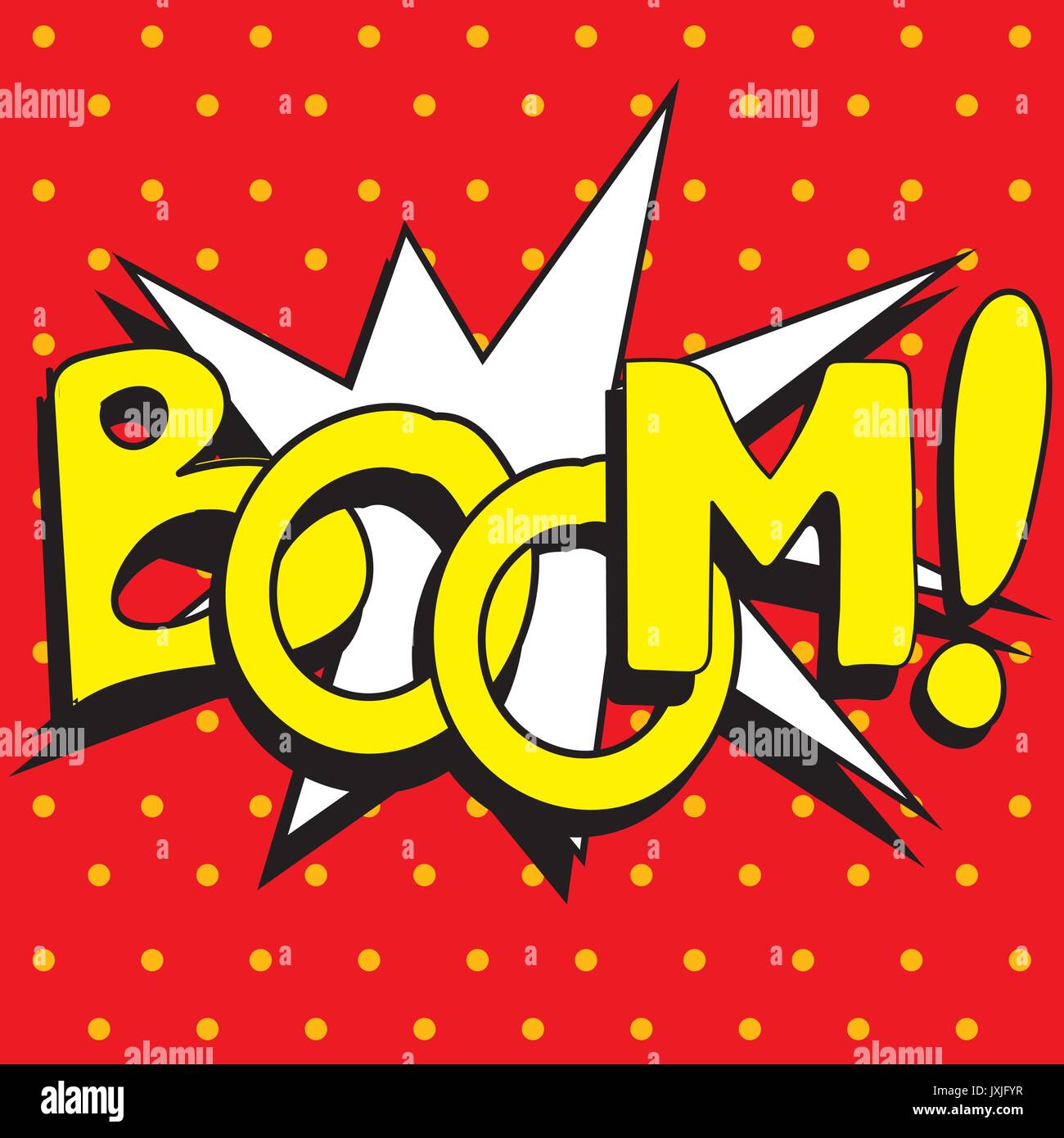 Cartoon Boom explosion, vector illustration Stock Vector Image & Art ...