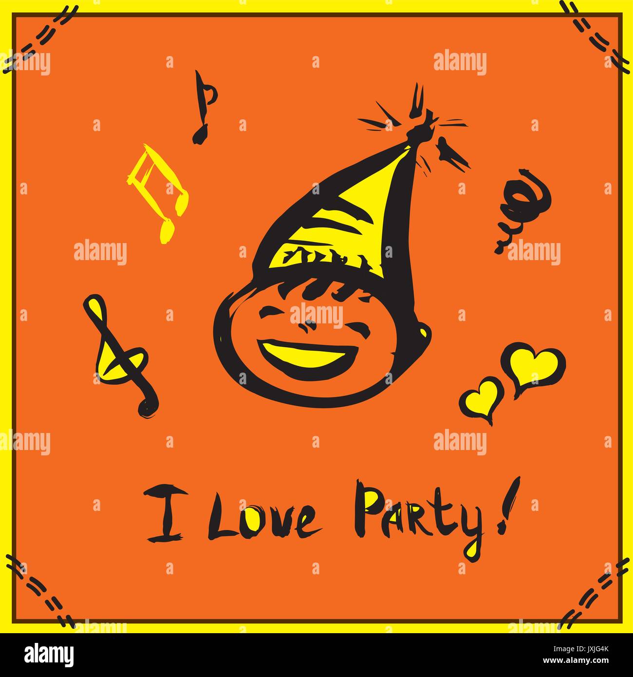 child ,Hand drawn illustration - vector Stock Vector Image & Art - Alamy