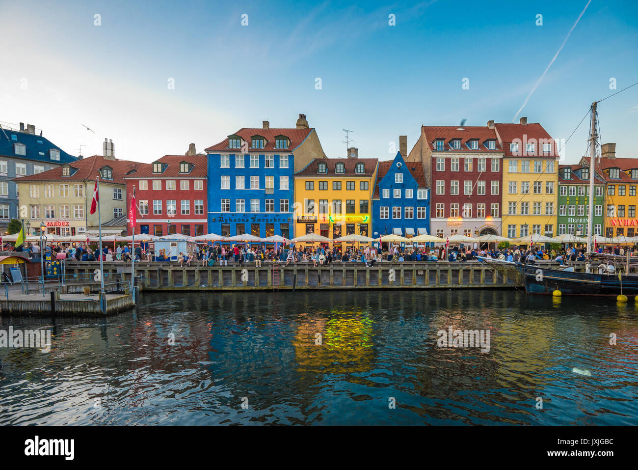 Nyhavn district is one of the most famous landmarks in Copenhagen ...