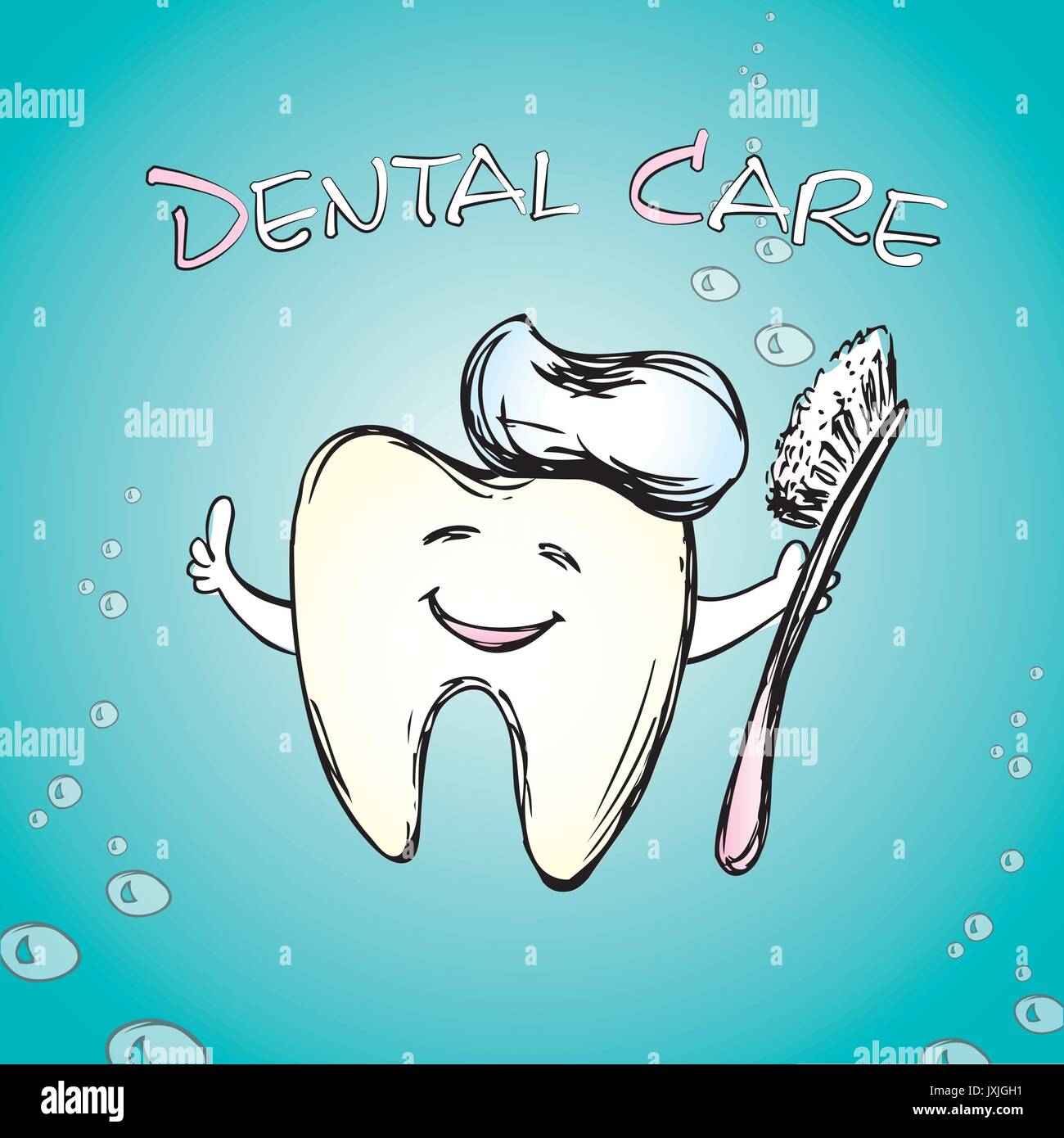 Cartoon character toothbrush pointing hi-res stock photography and ...