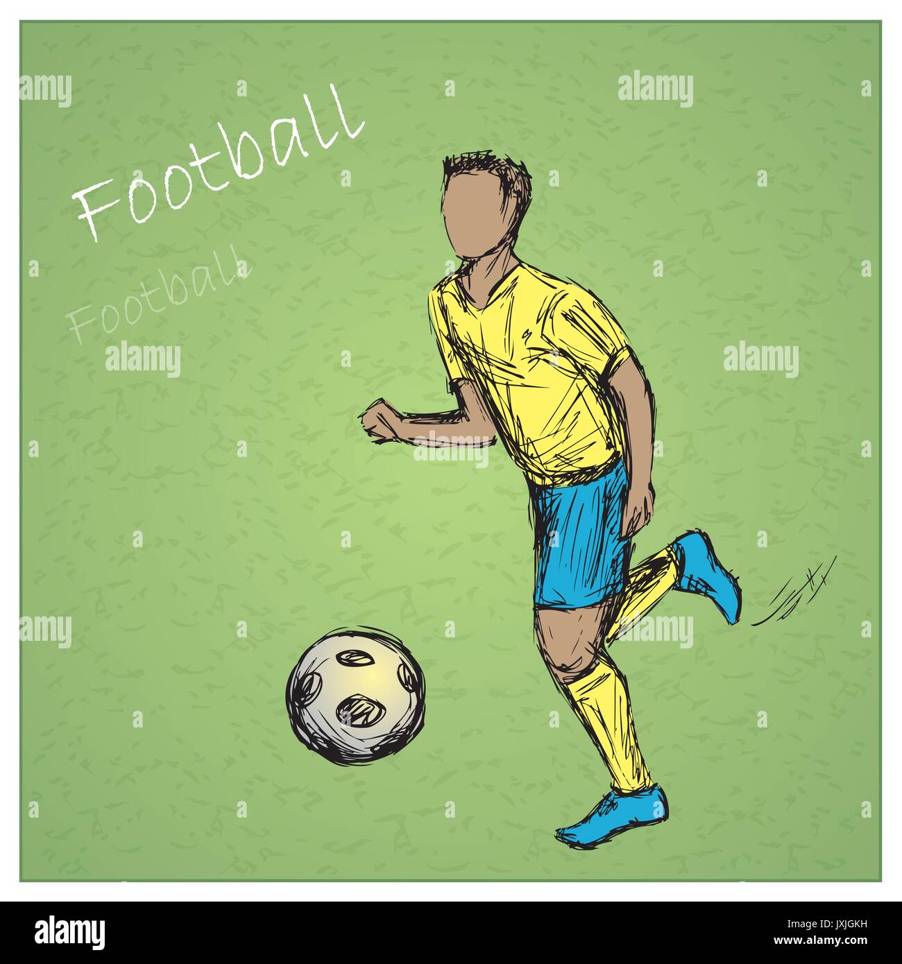 Vintage football match Stock Vector Images - Alamy