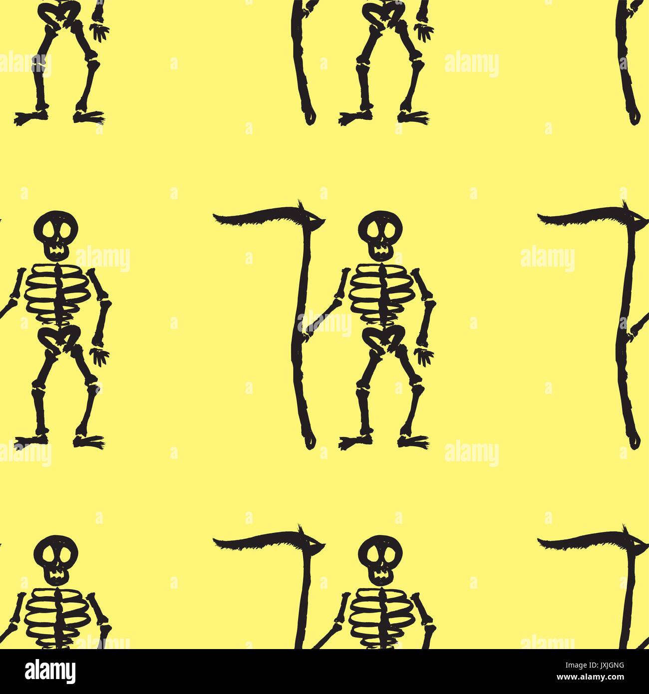 Death skull halloween skeleton illustration background pattern , vector ...