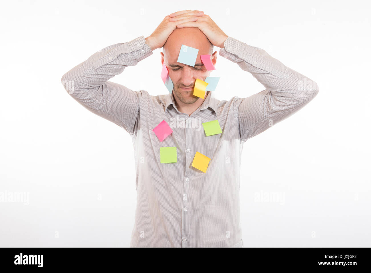 Overwhelmed man hi-res stock photography and images - Alamy