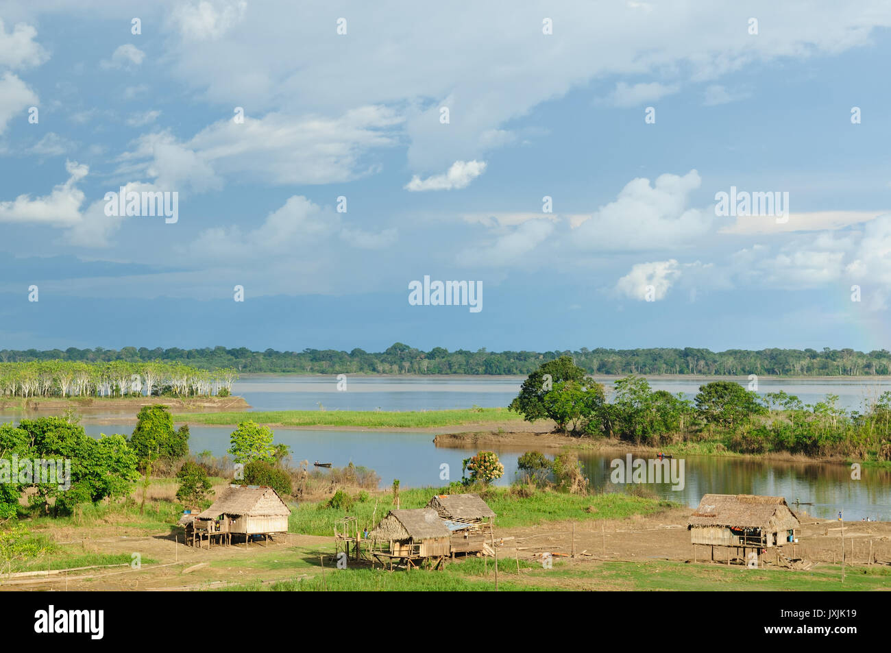 Peru, Peruvian Amazonas landscape. The photo present typical indian ...